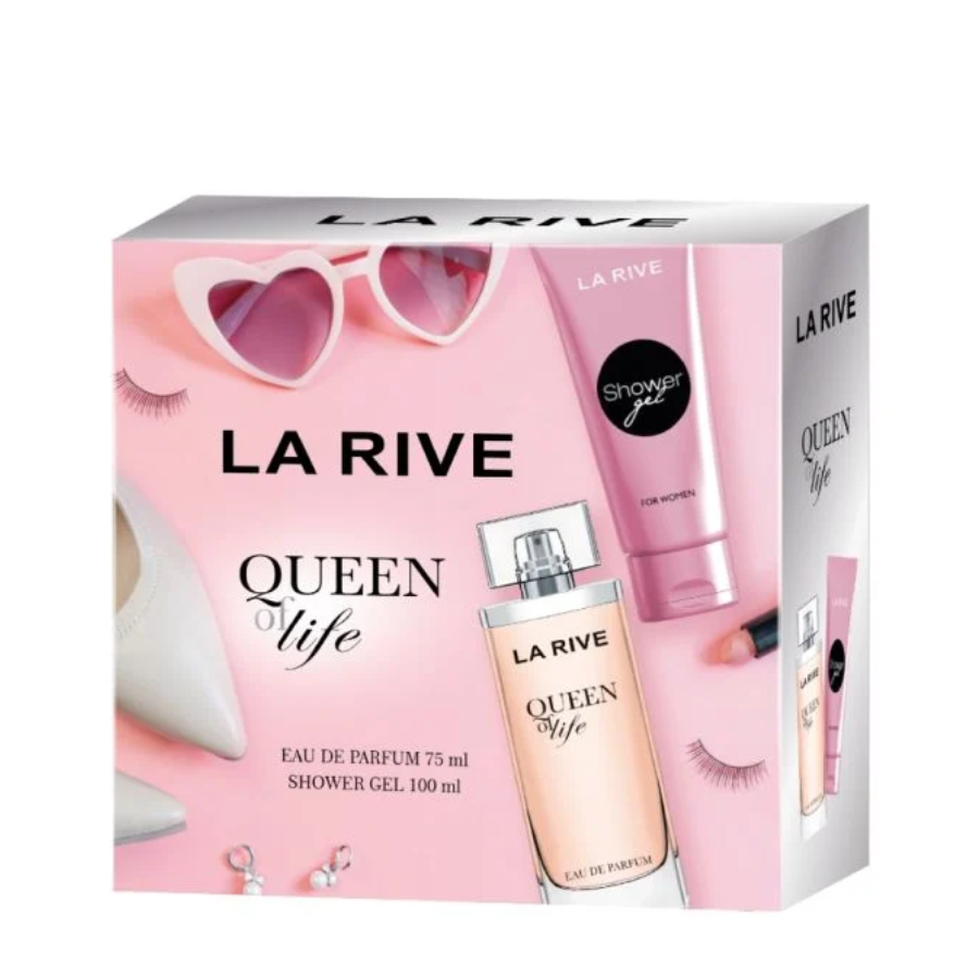 Parfemski set QUEEN OF LIFE ženski set (parfem 75ml + gel 100ml) LA RIVE