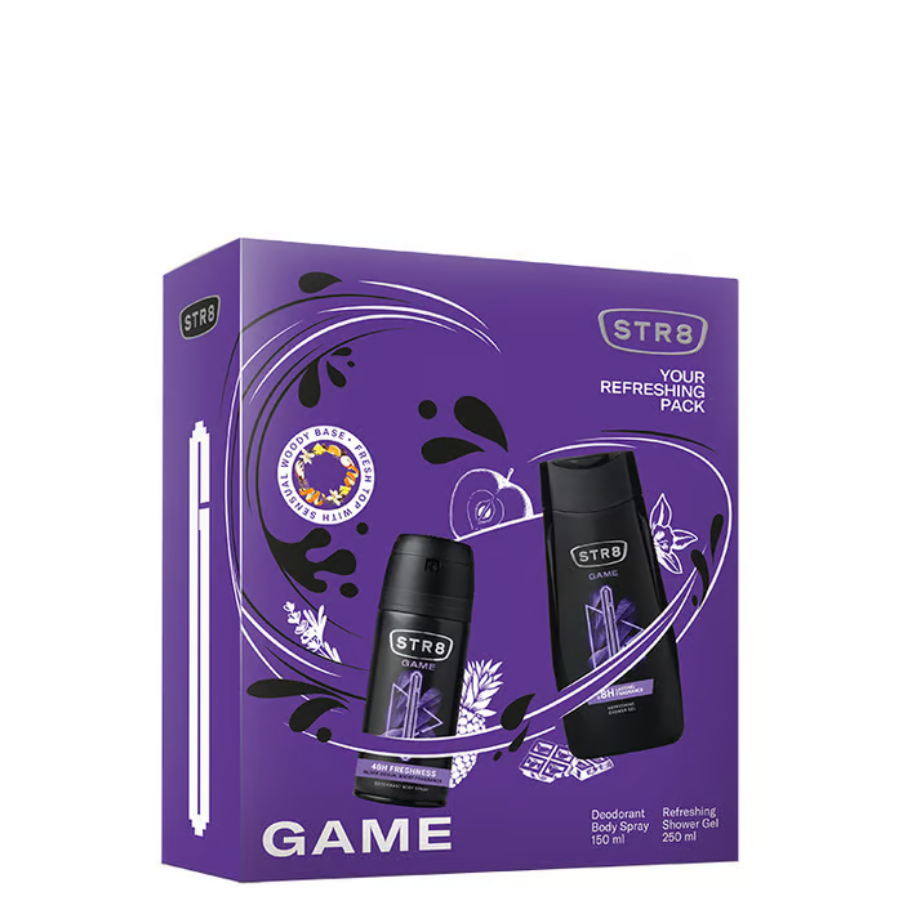 Poklon muški set Gama (deo 150ml + gel 250ml) STR8